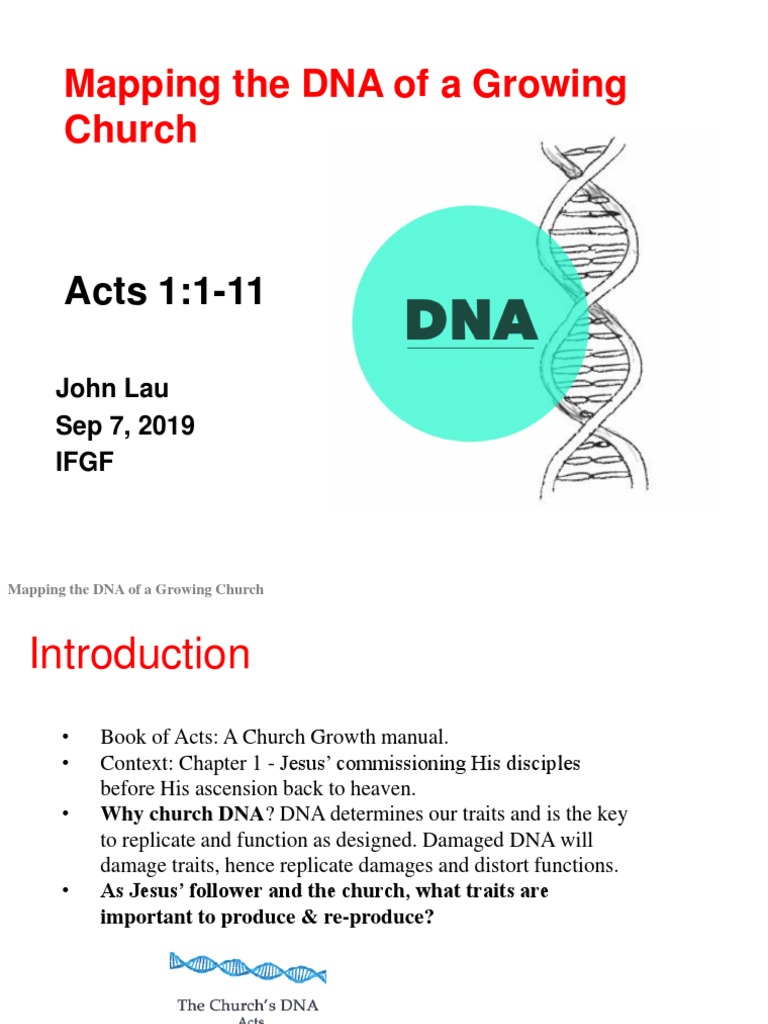 Mapping A Healthy Church DNA | PDF | John The Baptist | Christianity