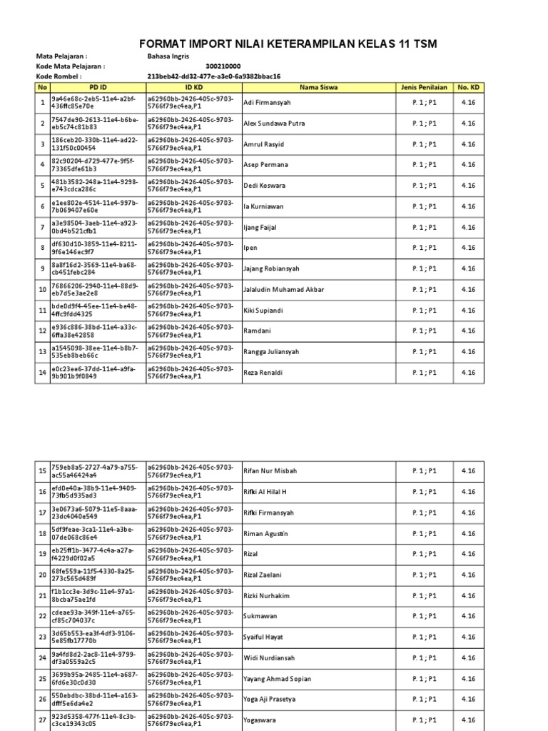 F - Ketermpl - $mapel (11 TSM) | PDF