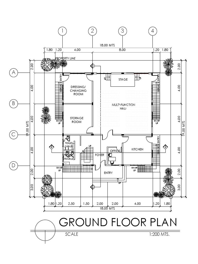 Ground Floor Plan: Property Line | PDF | Heritage Registers | City Of ...