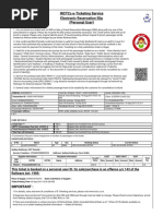 Train Ticket Sample | PDF