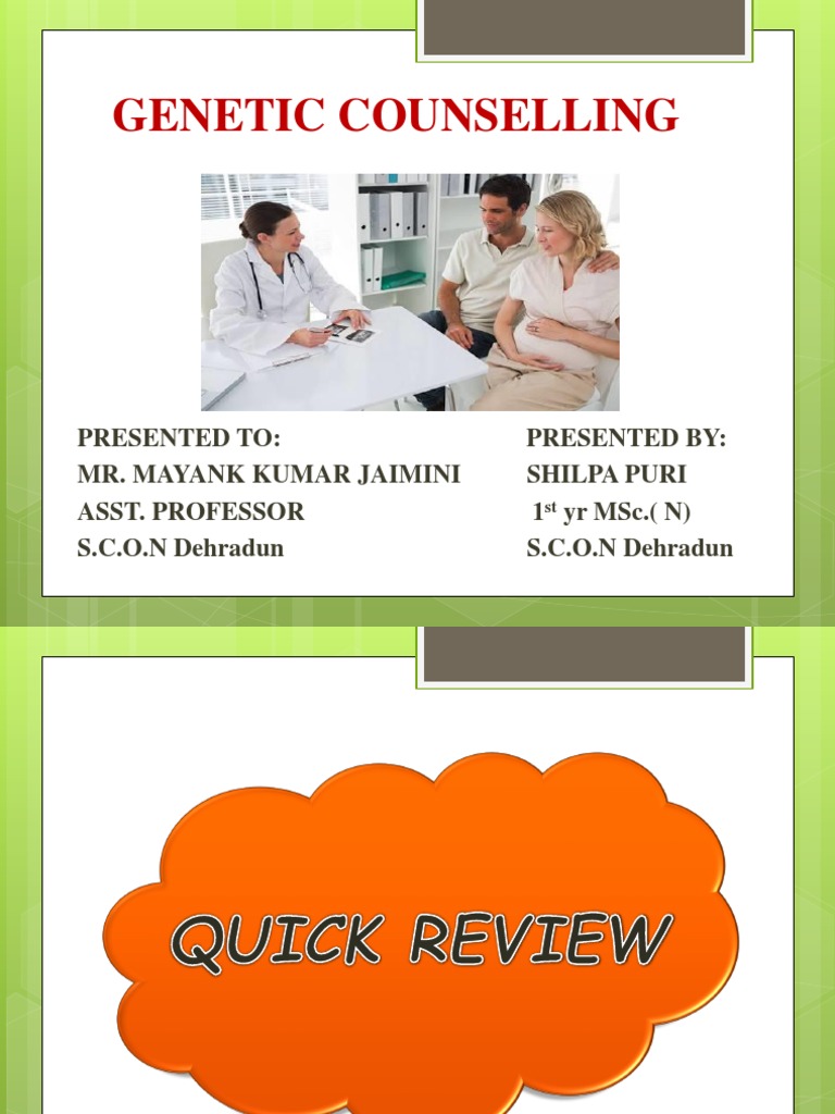 Genetic Counselling | PDF | Genetic Counseling | Genetic Disorder