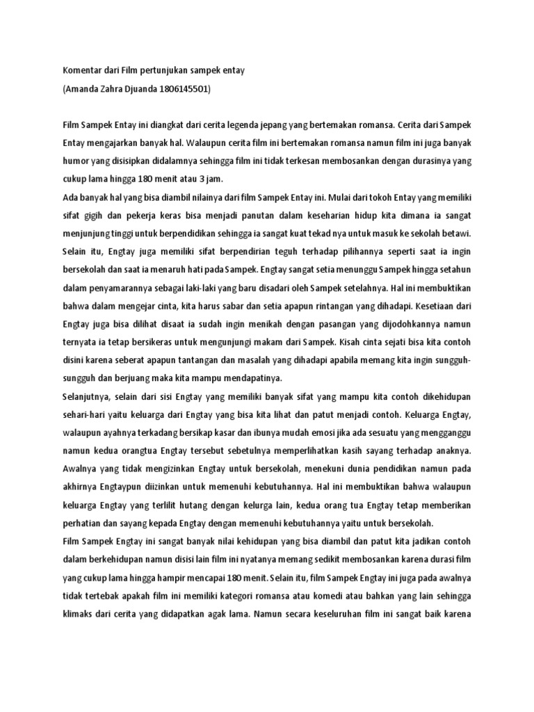 Sampek Engtay | PDF | Seni & Disiplin Bahasa