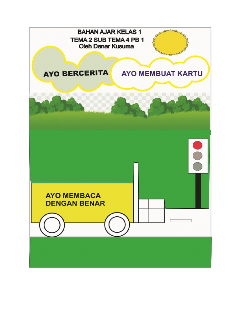 Bahan Ajar Kelas 1 Tema 2 SubTema 4 PB 1 REVISI | PDF | Seni & Disiplin ...