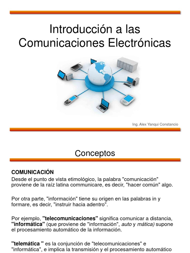 1 Introducción A Las Comunicaciones Electrónicas | PDF | Telegrafía | Wifi
