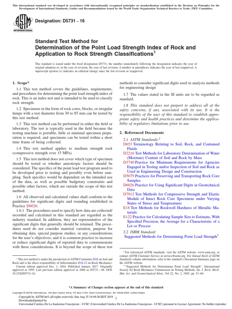 Astm D5731 - 16 PDF | PDF | Anisotropy | Chemistry