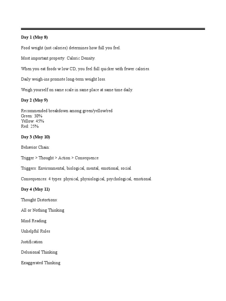 Noom Notes | PDF | Eating | Weight Loss