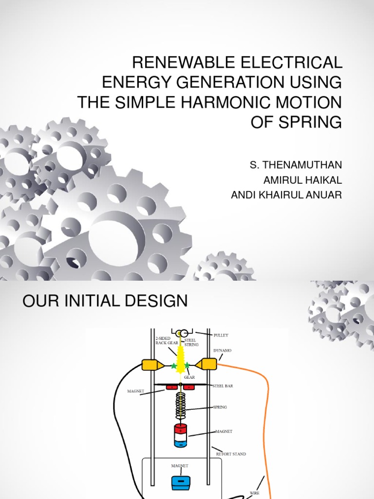 Spring-Based Renewable Energy Generation | PDF | Potential Energy ...