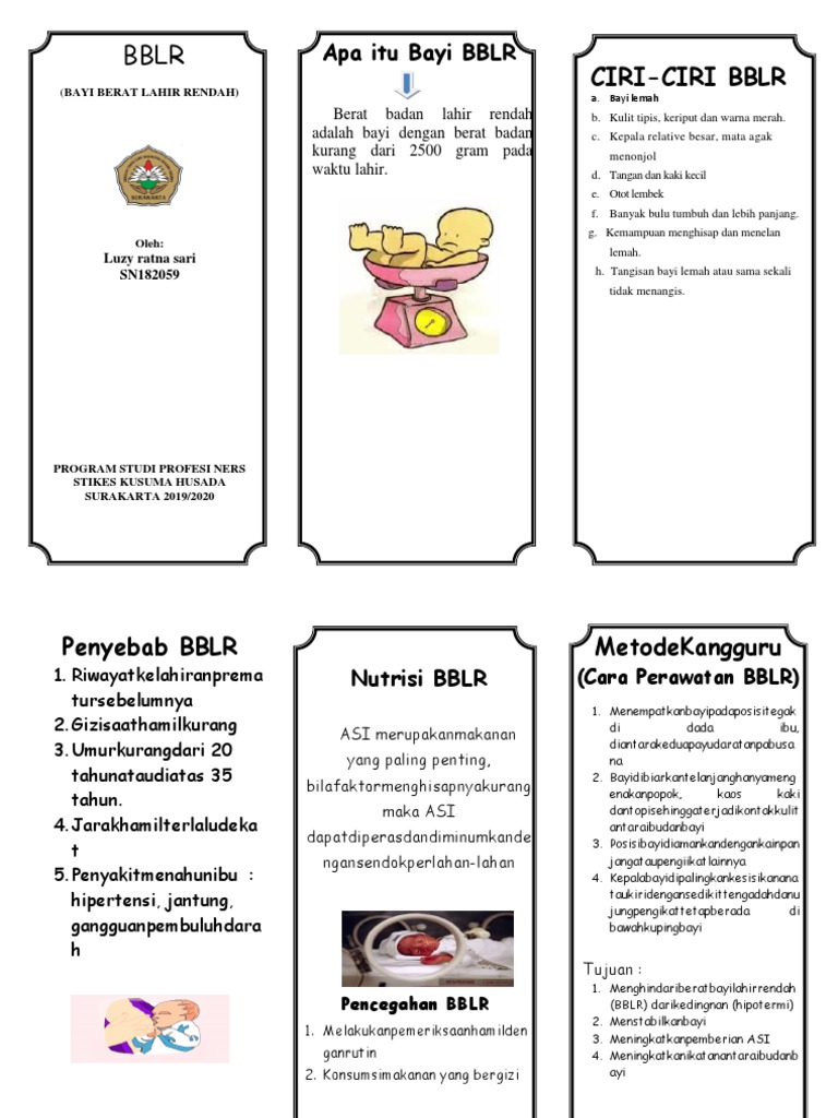 Ciri-Ciri BBLR: Apa Itu Bayi BBLR | PDF