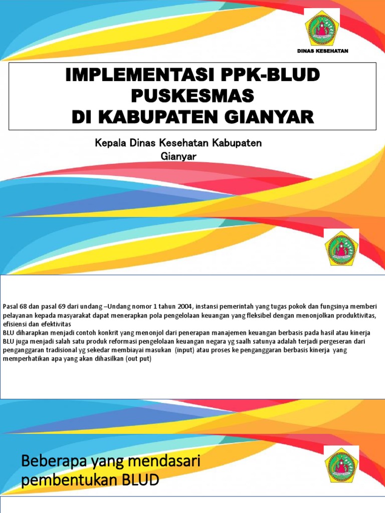 Implementasi PPK-BLUD Puskesmas Gianyar | PDF | Kesehatan Holistik