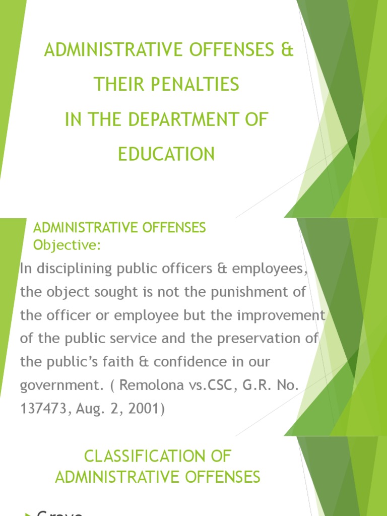 Administrative Offenses | PDF | Dishonesty | Negligence
