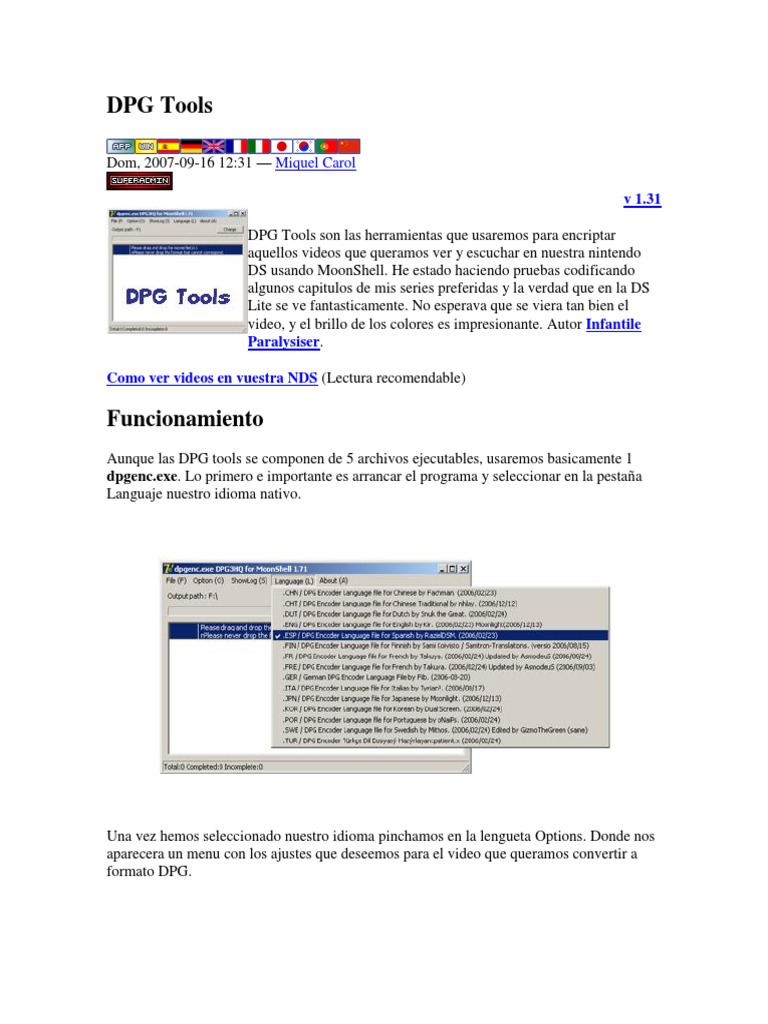 DPG Tools | PDF | Software | Informática