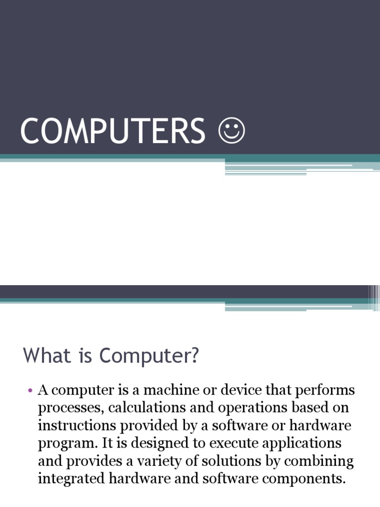 Computers | PDF | Personal Computers | Mainframe Computer