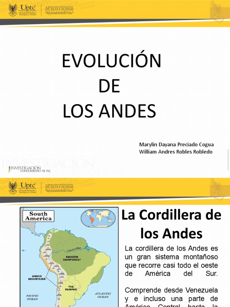 Evolucion de Los Andes | PDF | Andes | Roca (geología)