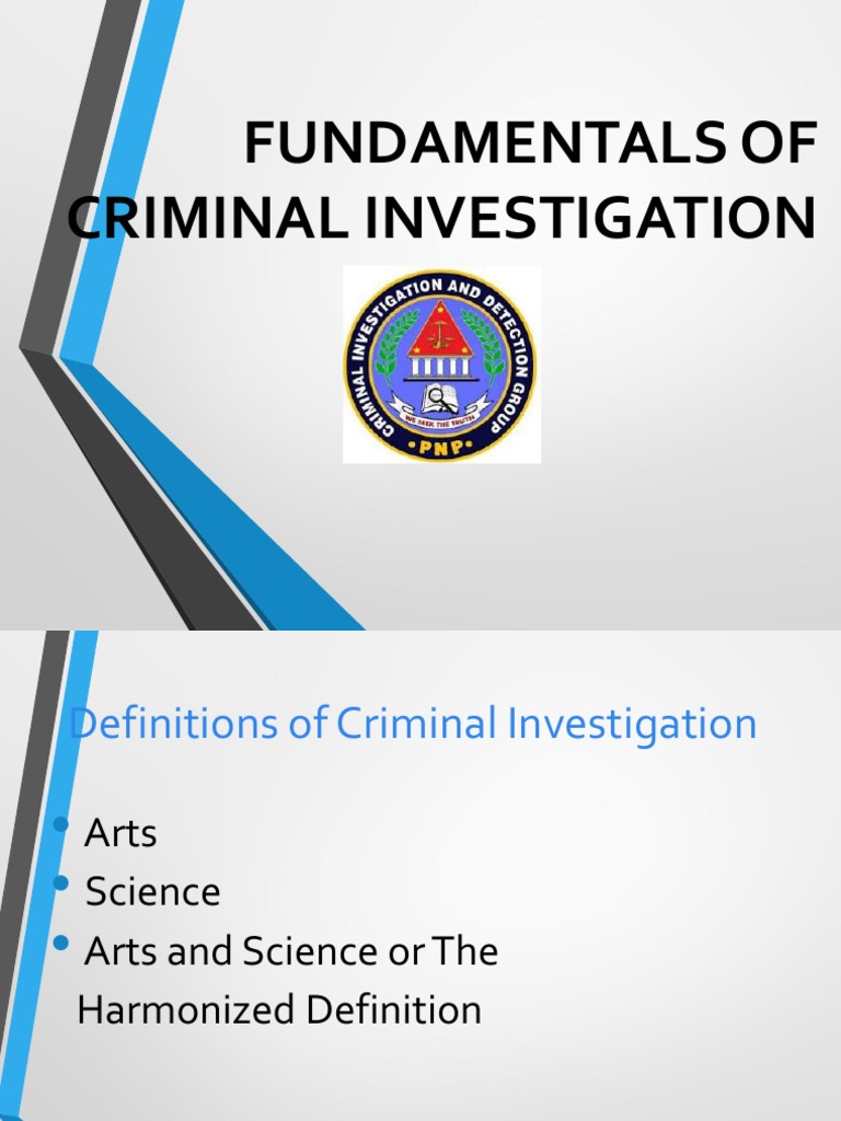 Fundamentals of Criminal Investigation | PDF | Crime Scene ...