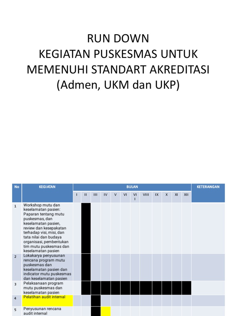Contoh Program Kerja MAnajemen Mutu | PDF