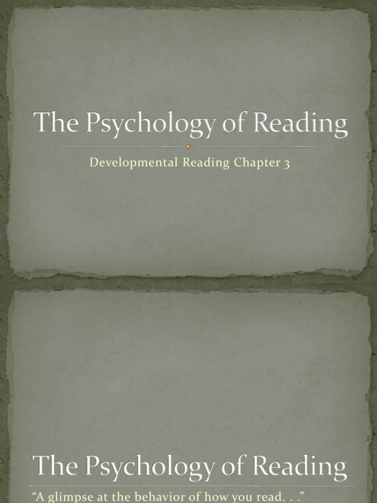 Psychology of Reading and Eye Movements | PDF | Self-Improvement