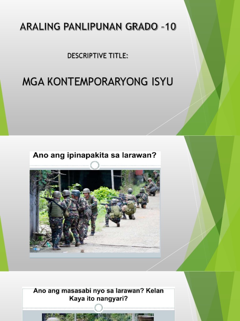 A.konteksto - Kontemporaryong Isyu | PDF