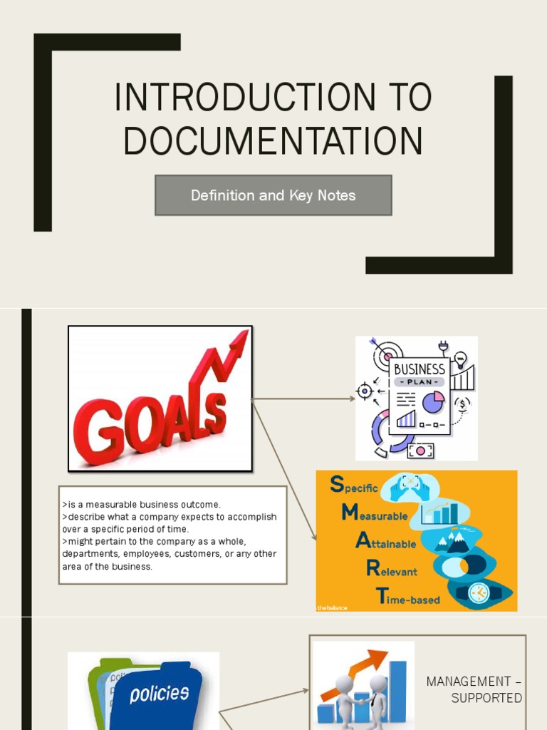 Introduction To Documentation: Definition and Key Notes | Download Free ...