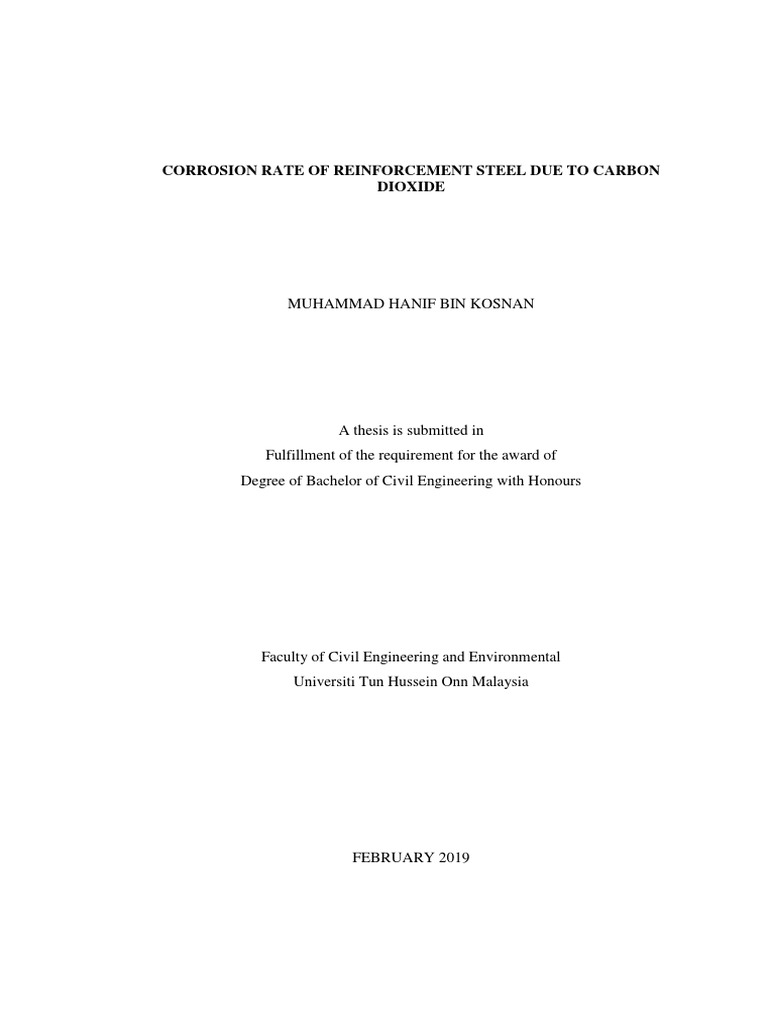Proposal PSM 1 | PDF | Corrosion | Reinforced Concrete