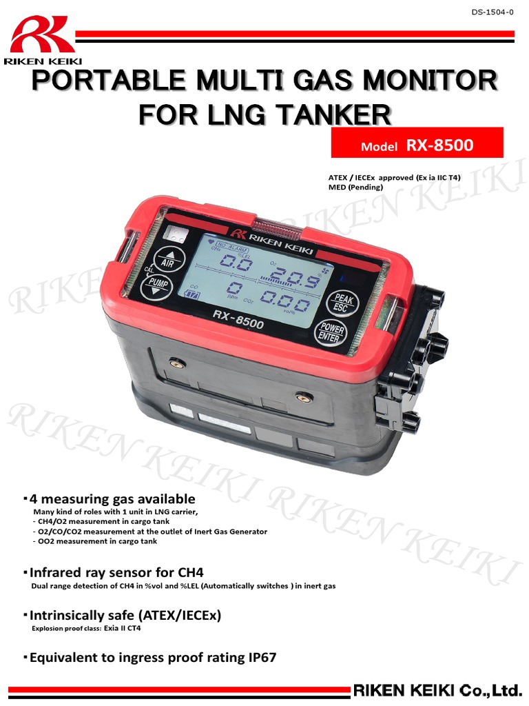 RX 8500 DataSheet | Download Free PDF | Methane | Carbon Dioxide