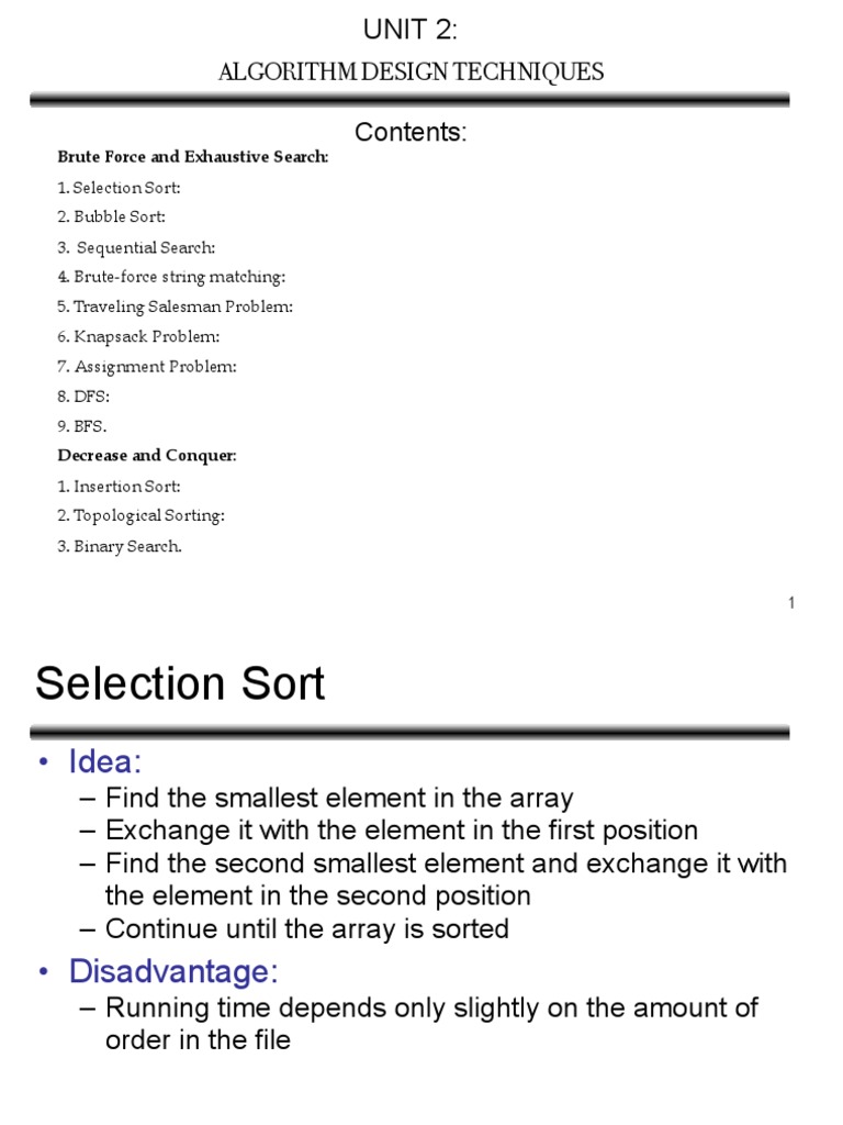 Unit 2 Daa PDF | PDF | Discrete Mathematics | Mathematical Logic
