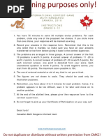 UIL Math Practice Test | PDF | Geometry | Teaching Mathematics