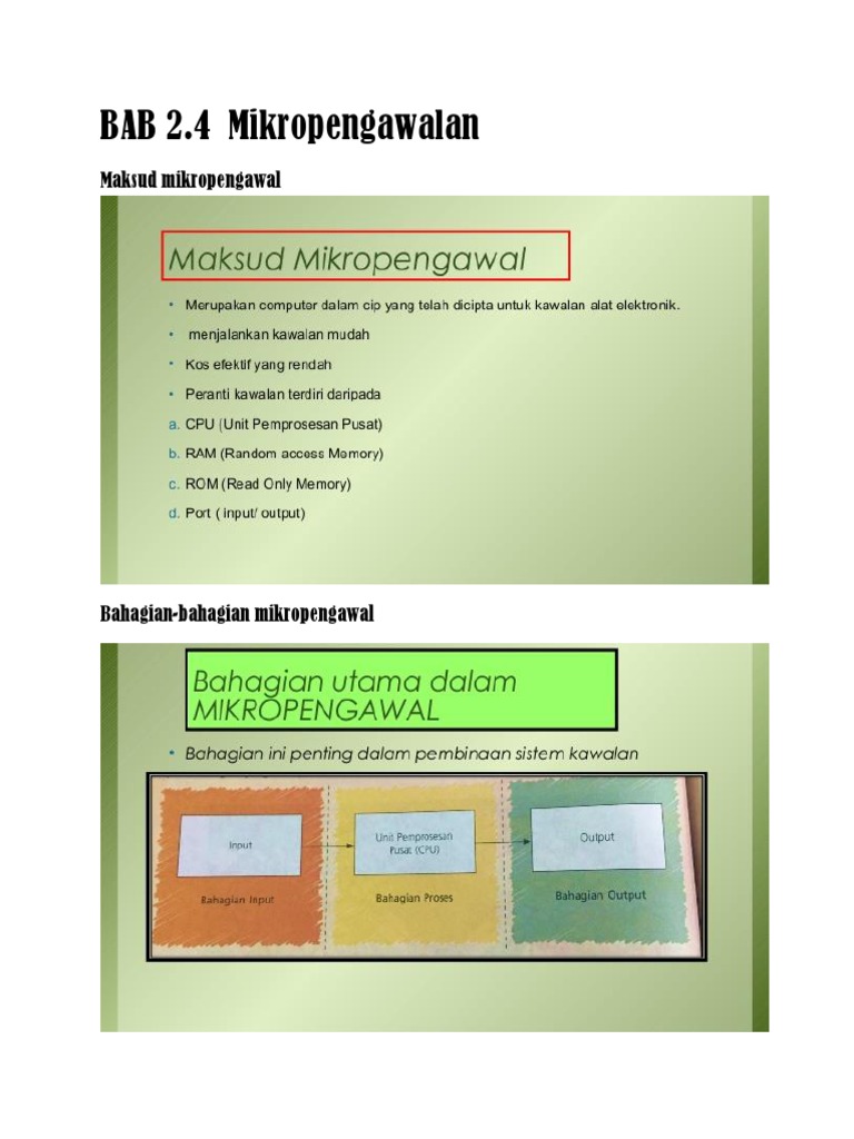 BAB 2.4 Mikropengawalan: Maksud Mikropengawal | PDF