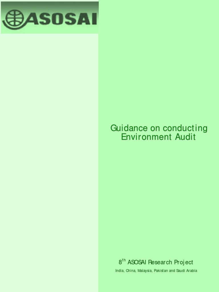 ASOSAI Environment Audit Guide | PDF | Financial Audit | Environmental ...