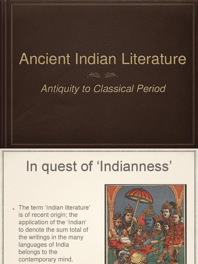 Ancient Indian Literature: Antiquity to Classical Period | Vedas | Sanskrit