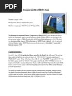 Introduction On HDFC Bank | PDF | Banks | Market (Economics)