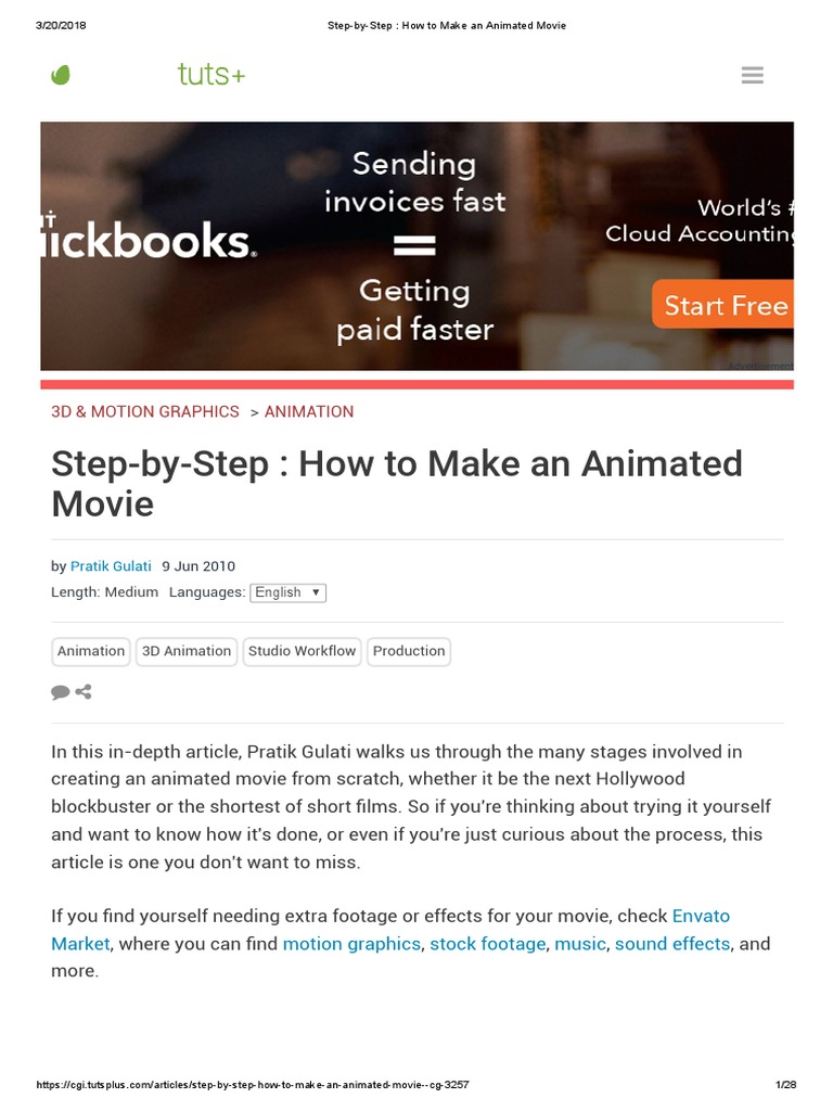 How To Make An Animated Movie | PDF | Filmmaking | Art Media