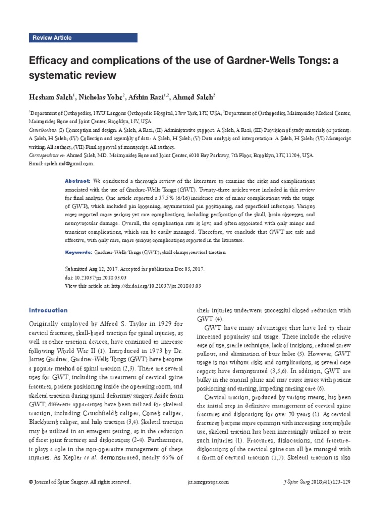 GWT | PDF | Spinal Cord Injury | Surgery