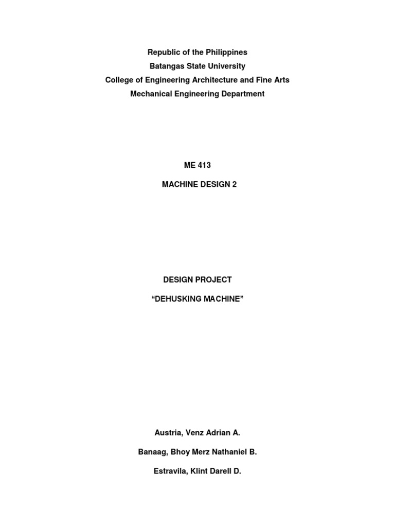 MD2 Final Project | PDF | Machines | Gear