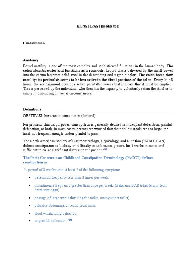 OBSTIPASI | PDF | Constipation | Rectum