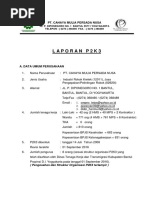 Format Laporan Triwulan K3L P2K3 Ke Disnaker Setempat | PDF