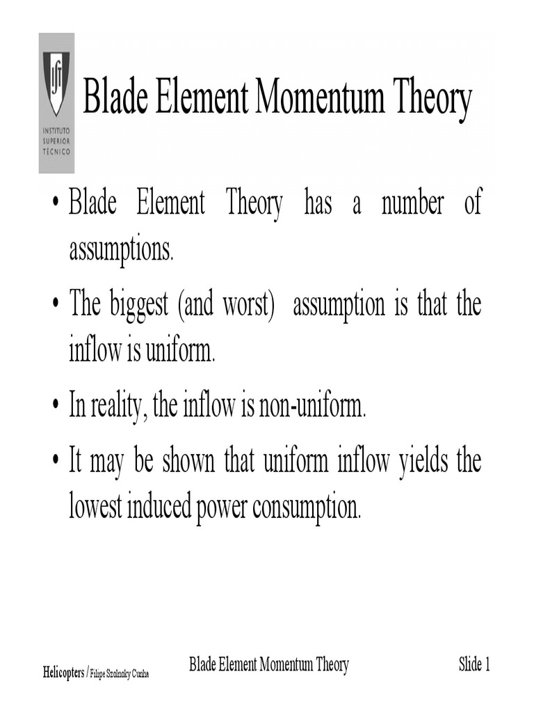 9-Blade Element Momentum Theory | PDF | Helicopter Rotor | Helicopter