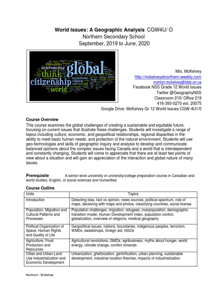 Grade 12 World Issues Course | PDF | Plagiarism | Advanced Placement