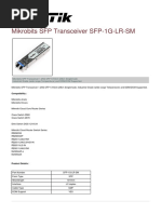 MikroTik SFP Module Compatibility Table | PDF | Telecommunications ...