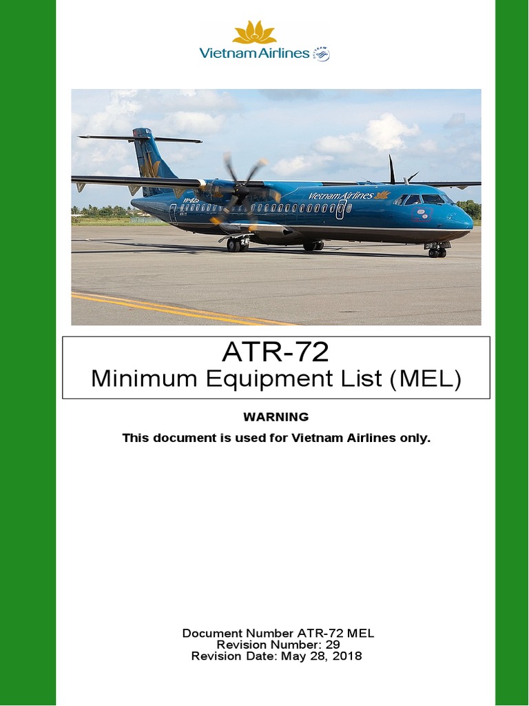 FILE - 20190912 - 121323 - MEL - AT72 - R29 - 28MAY18 Corect ATA | PDF ...