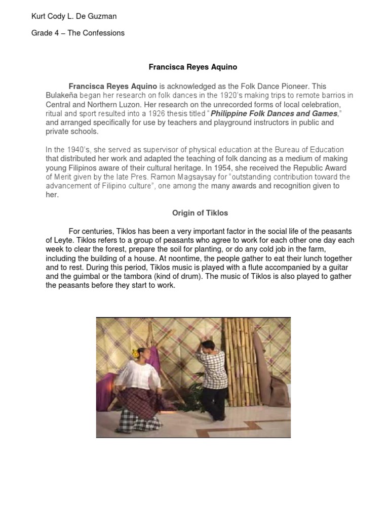 Tiklos | PDF | Philippines | Entertainment (General)