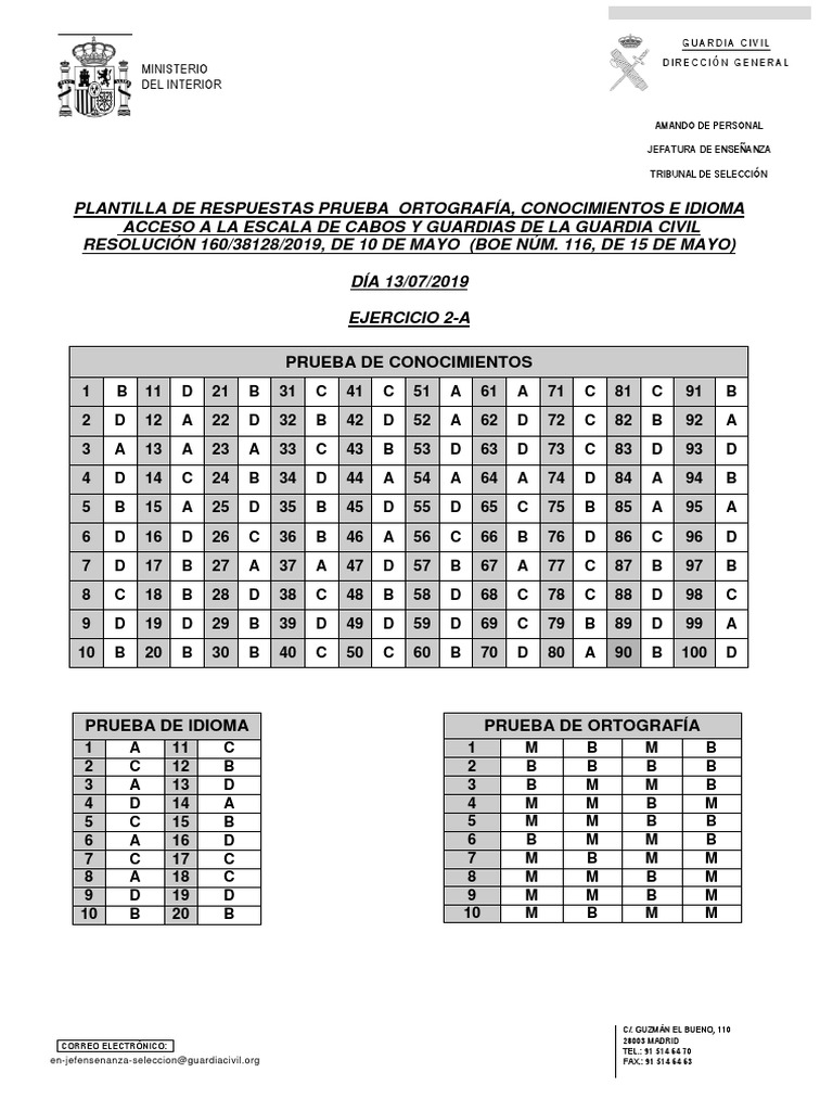Plantilla Corrección GC | PDF