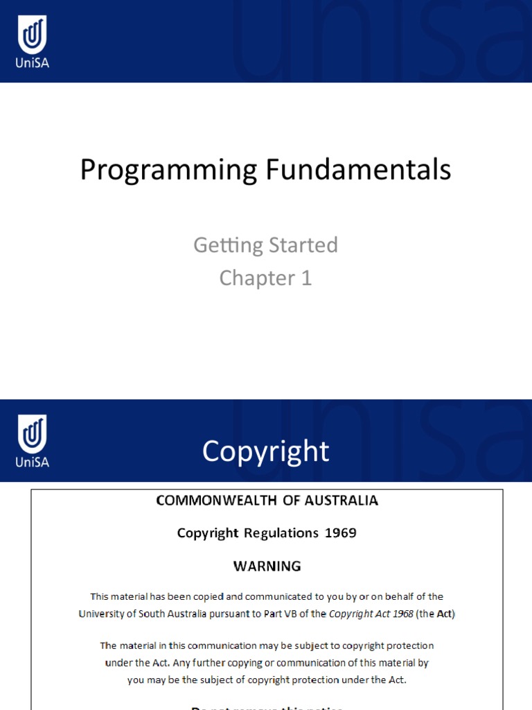 Programming Fundamentals: Getting Started | PDF | Method (Computer ...