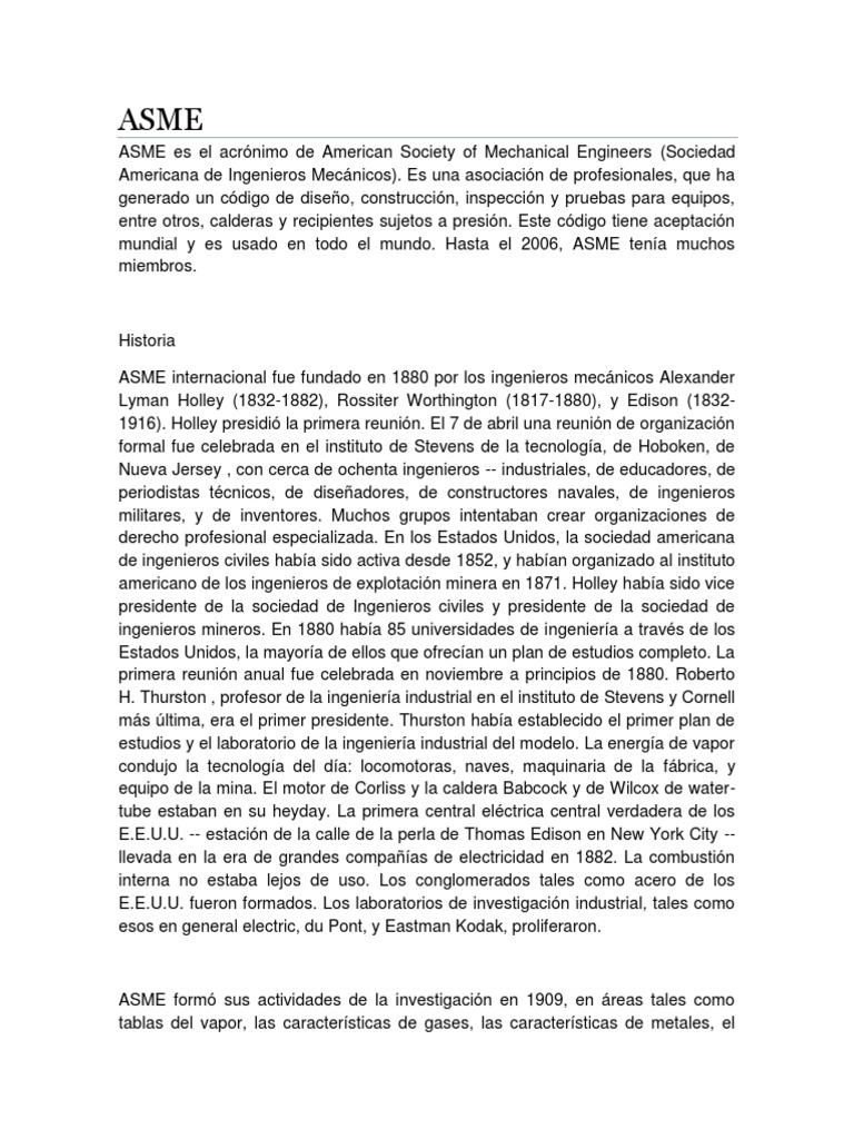 ASME | PDF | Ingeniería | Ciencia y Tecnología