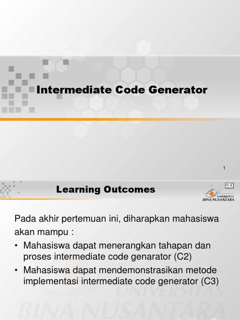 Intermediate Code Generator | PDF