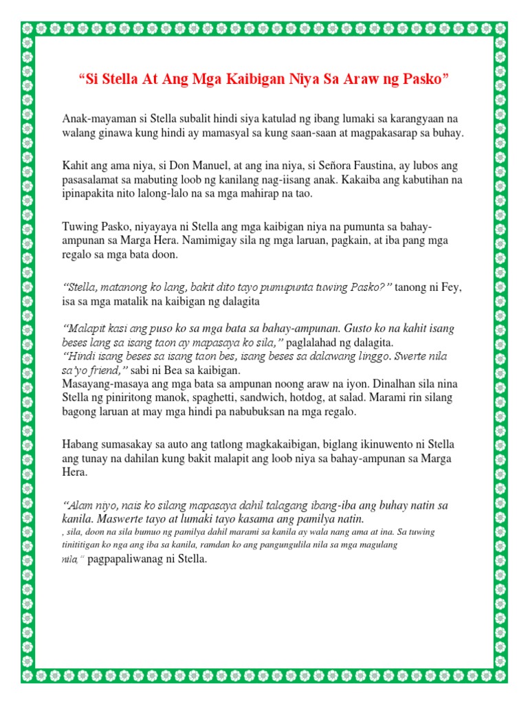 Maikling Kwento | PDF