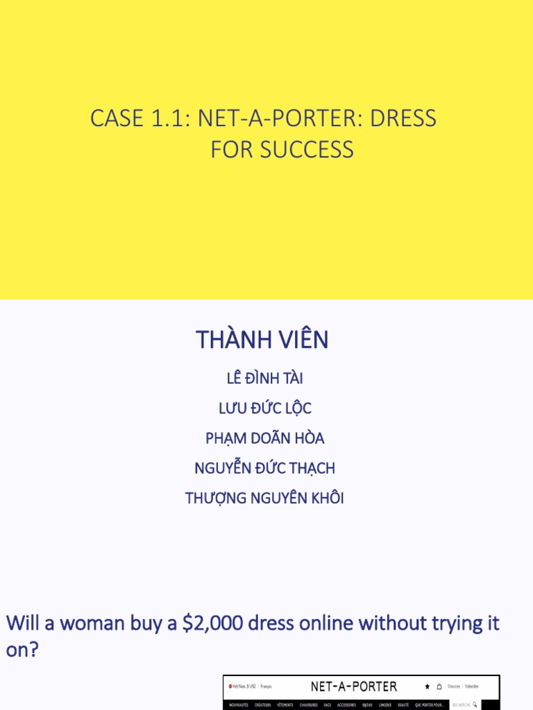 Net-a-Porter: Online Luxury Fashion Success | PDF