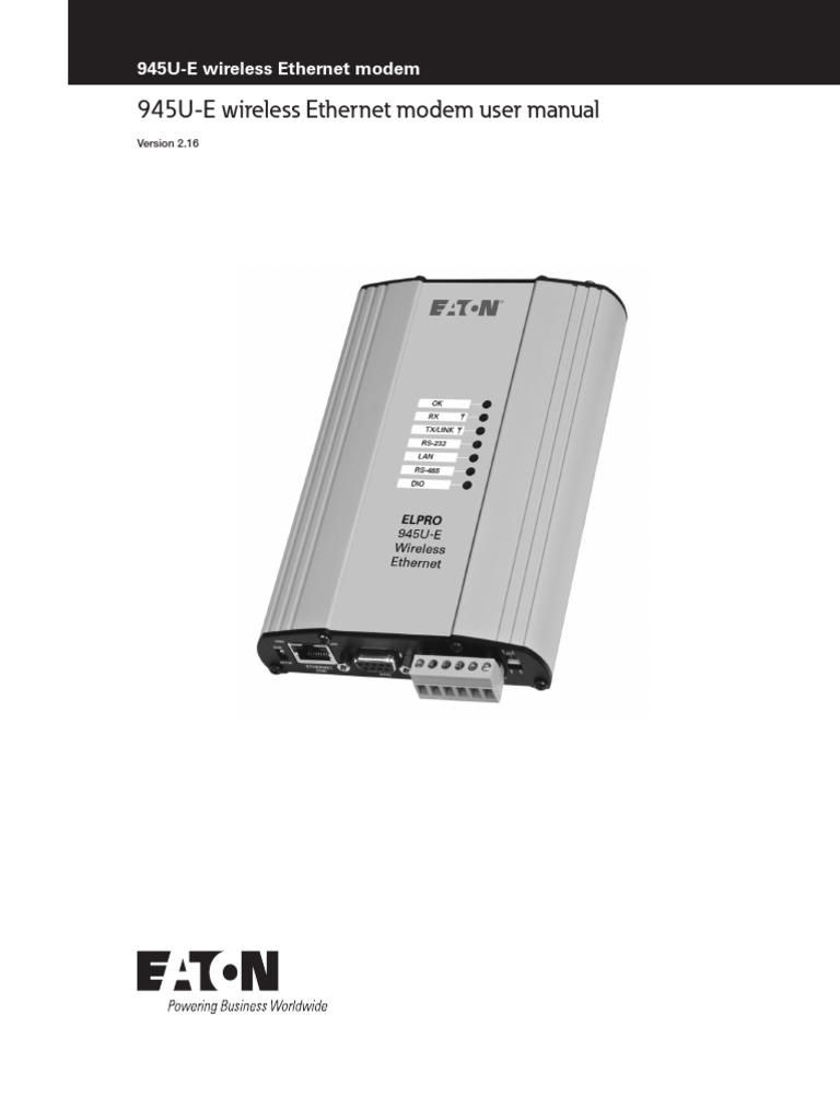 Elpro 905u-E | PDF | Antenna (Radio) | Wireless Access Point