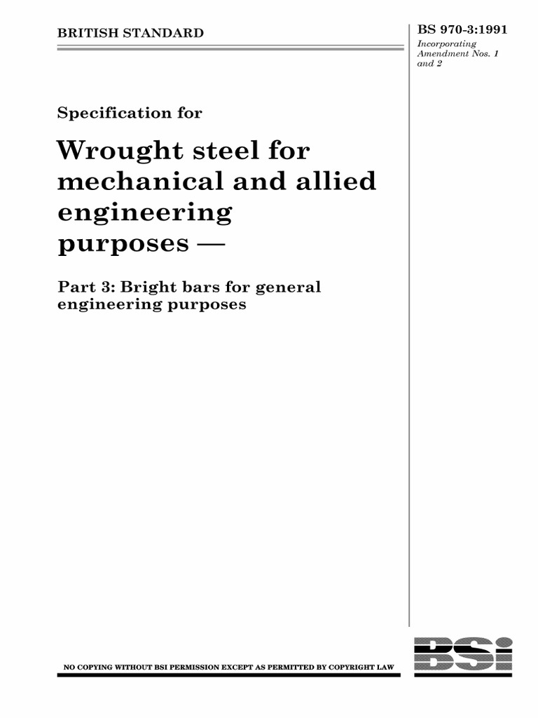 BS 970 Part3 | PDF