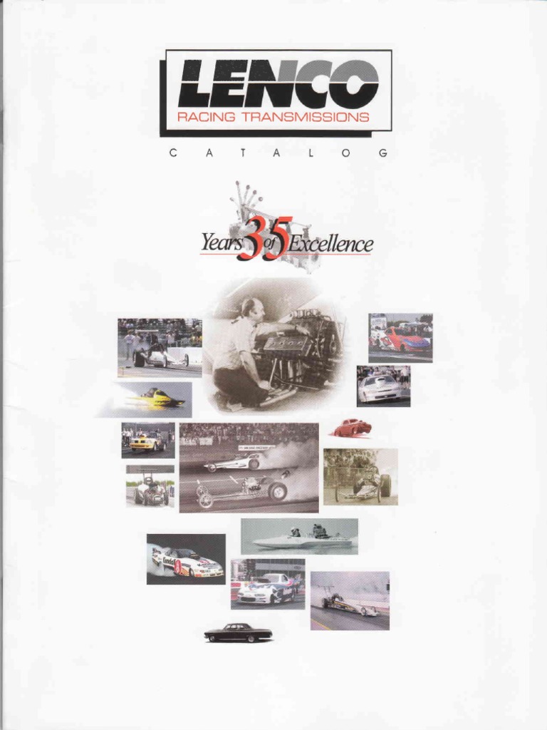 Lenco Racing Transmissions Overview | PDF | Transmission (Mechanics) | Gear