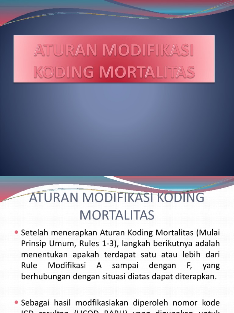MODIFIKASI ICD | PDF